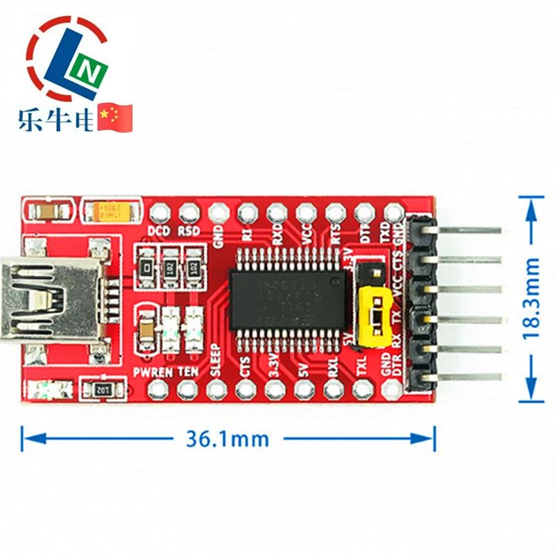 FTDI FT232RL USB to UART TTL Serial Adapter Module