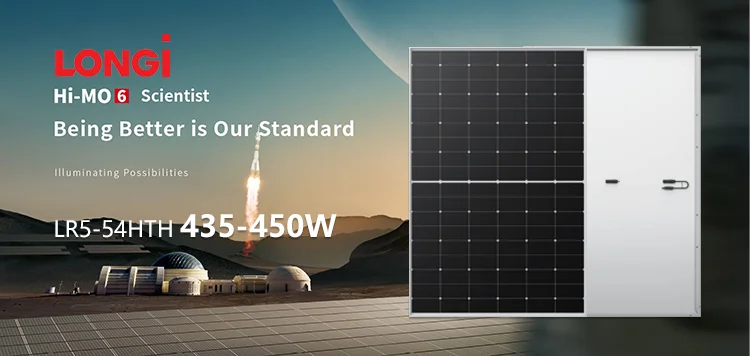 Longi Hi-Mo 6 PV Module - 435-450W Monocrystalline Solar Panel
