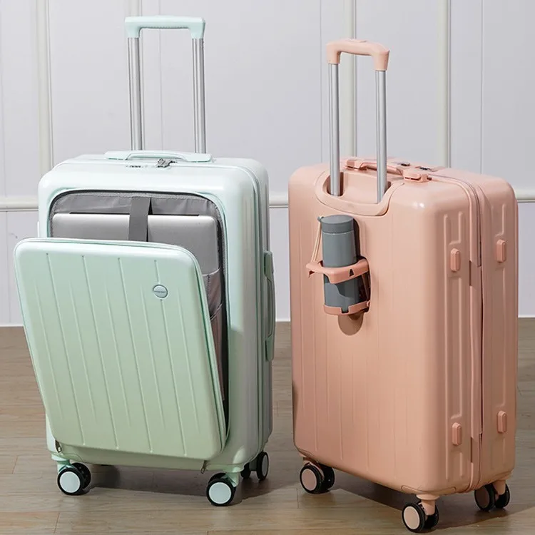 Multi-Functional Luggage With Front Open Compartment Hard Shell Luggage ...