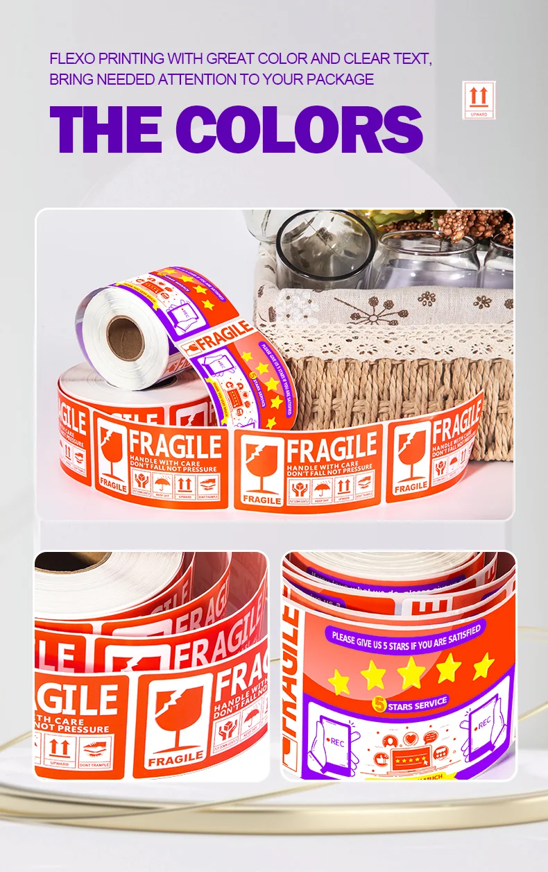 Custom Printable Fragile Sticker Labels 2 X 3 Inch Fragile Labels This ...