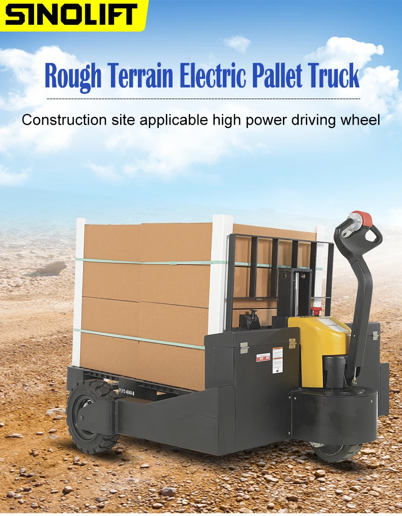 Sinolift WP-100RT/130RT - High Efficiency Rough Terrain Pallet Truck
