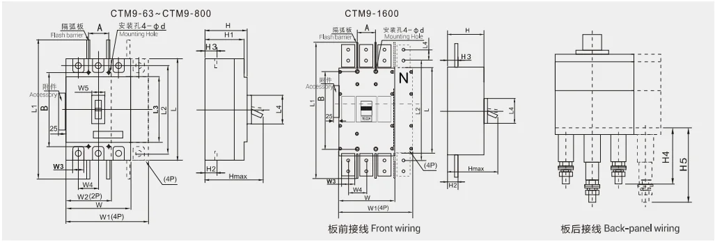 Regular Type CTM9 Mccb Molded case Circuit Breakers| Alibaba.com