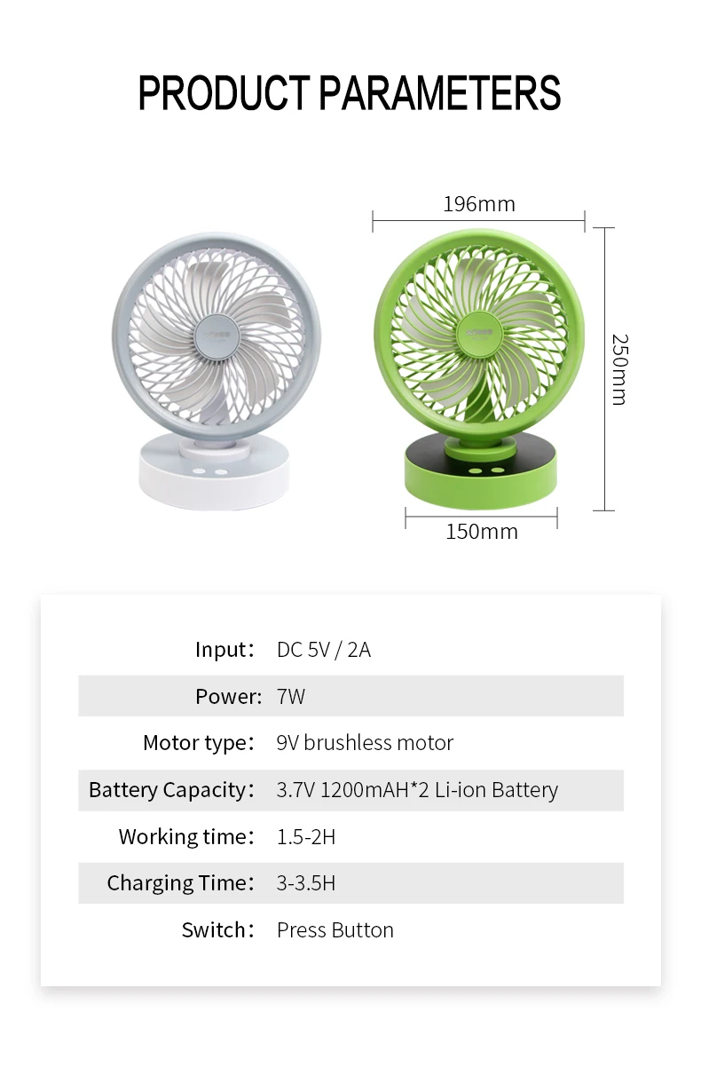 Portable Usb Cooling Fan With Clamp Multi-directional Rotating For ...