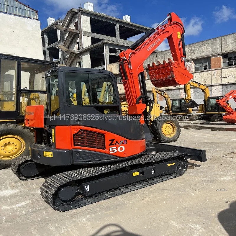 Used Small Mini Excavadora Original Hydraulic Second Hand 5 Ton Mini Excavator Hitachi Zx50u-3f ...