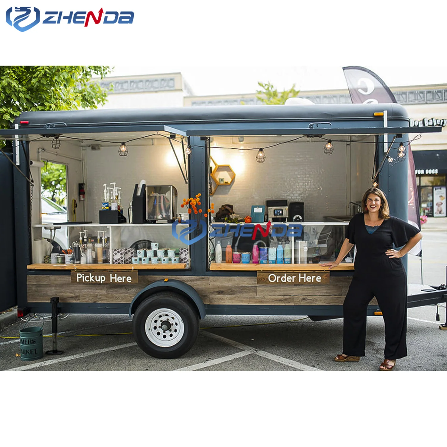 Street BBQ Food Truck Mobile Vending Cart Snack Food Trailer/London ...