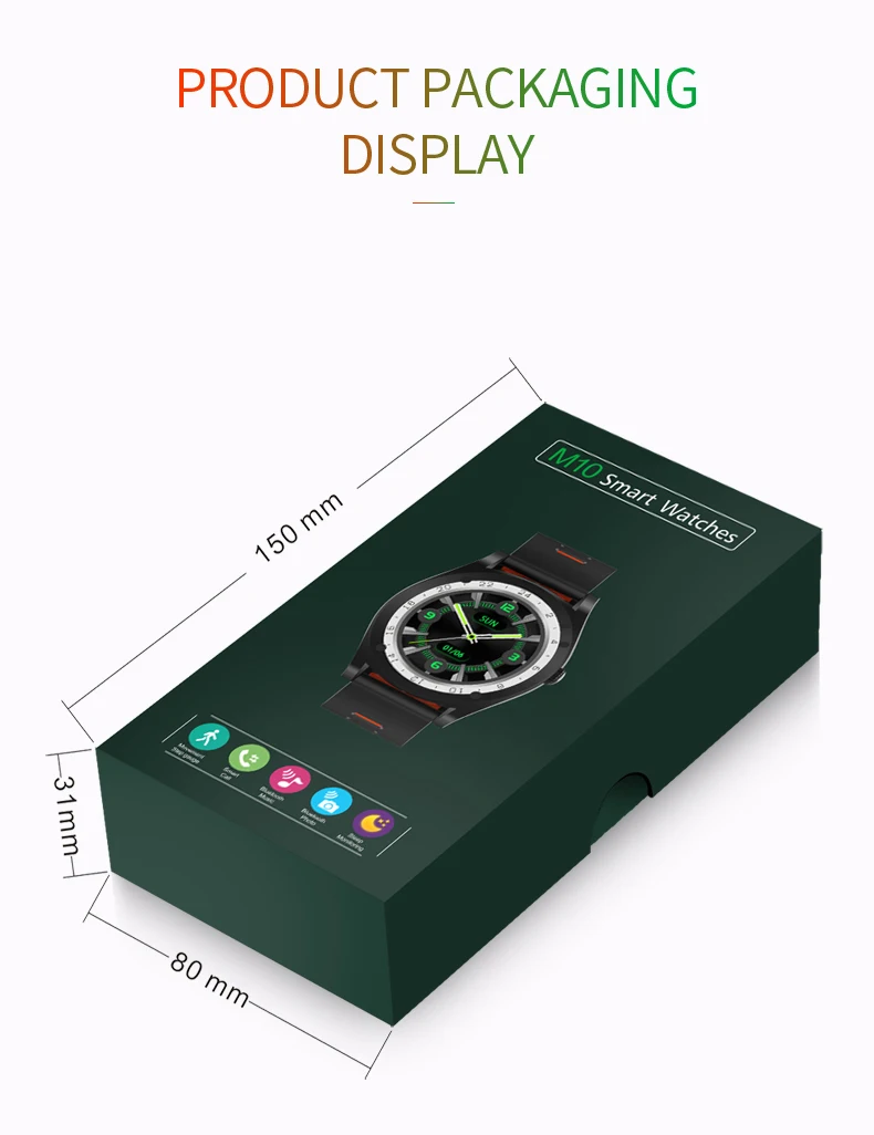 M10 Smartwatch ไร้สายกันน้ำ Android Smartwatch ราคาสำหรับโทรศัพท์มือถือ ...