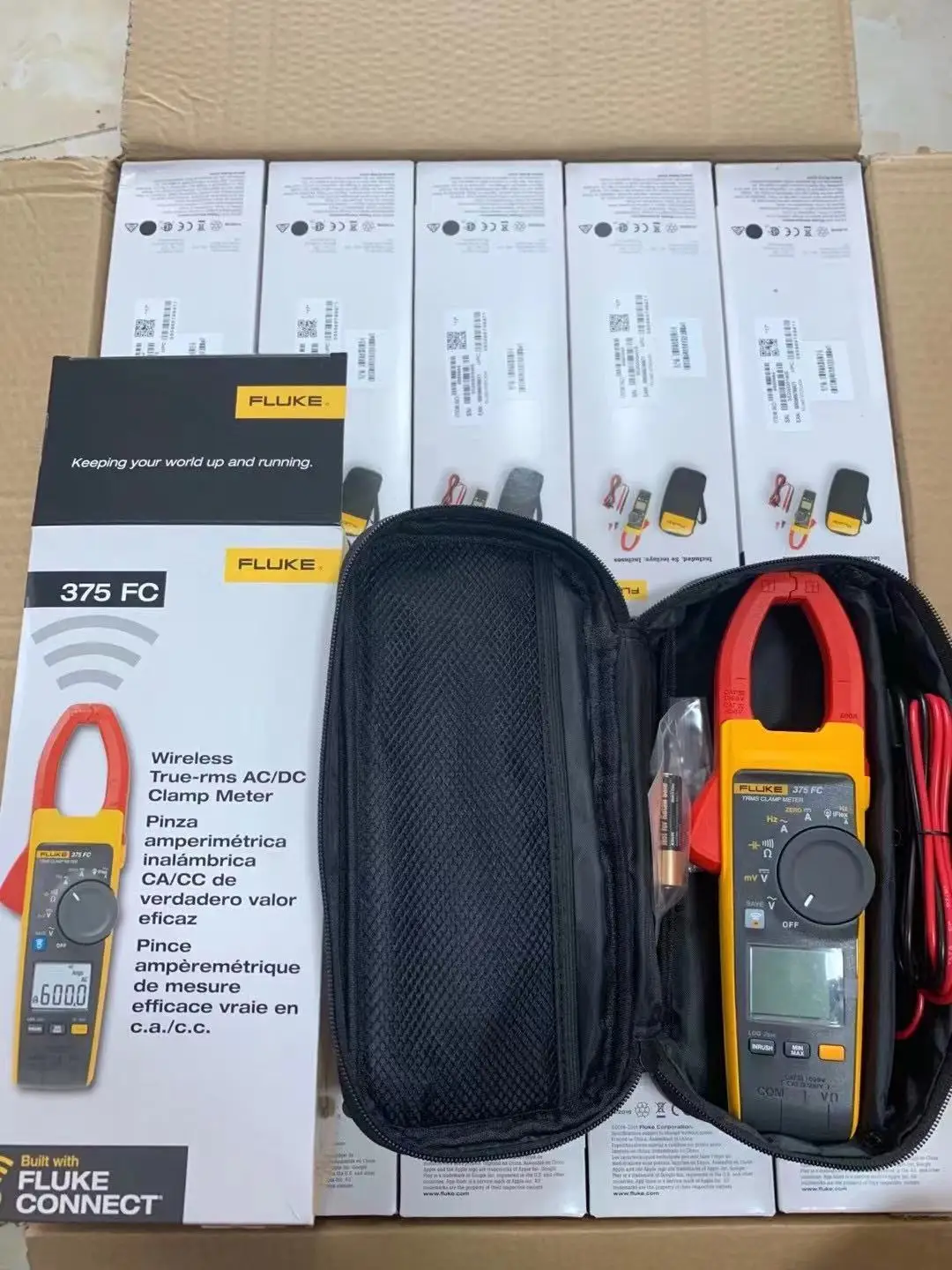 Fluke 374 Fc True Rms Ac/dc Clamp Meter,600 A,1000 V - Buy Fluke,374 Fc ...
