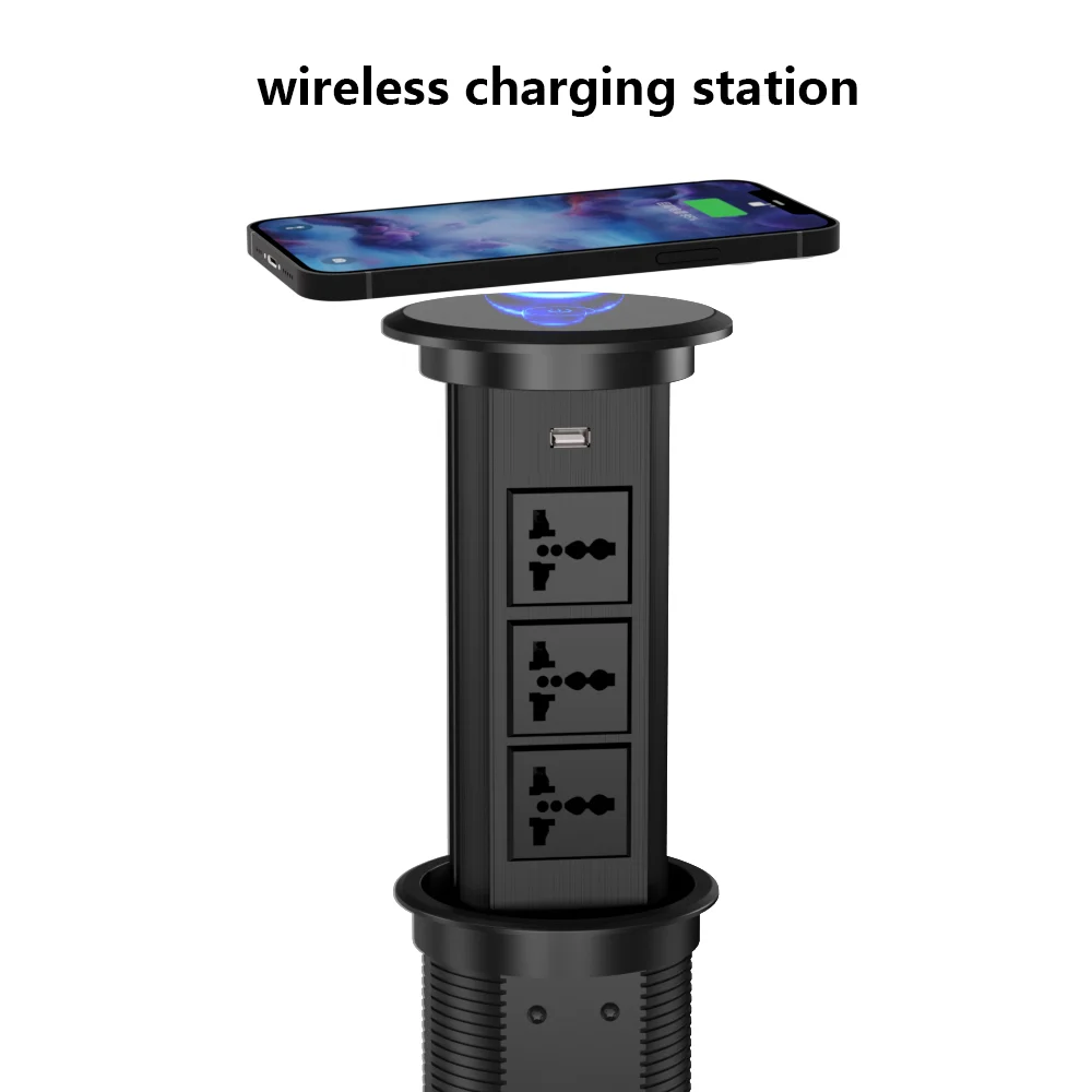 Smart Home Motorized Pop up Socket Kitchen Pop up Outlet Hidden Pop up ...