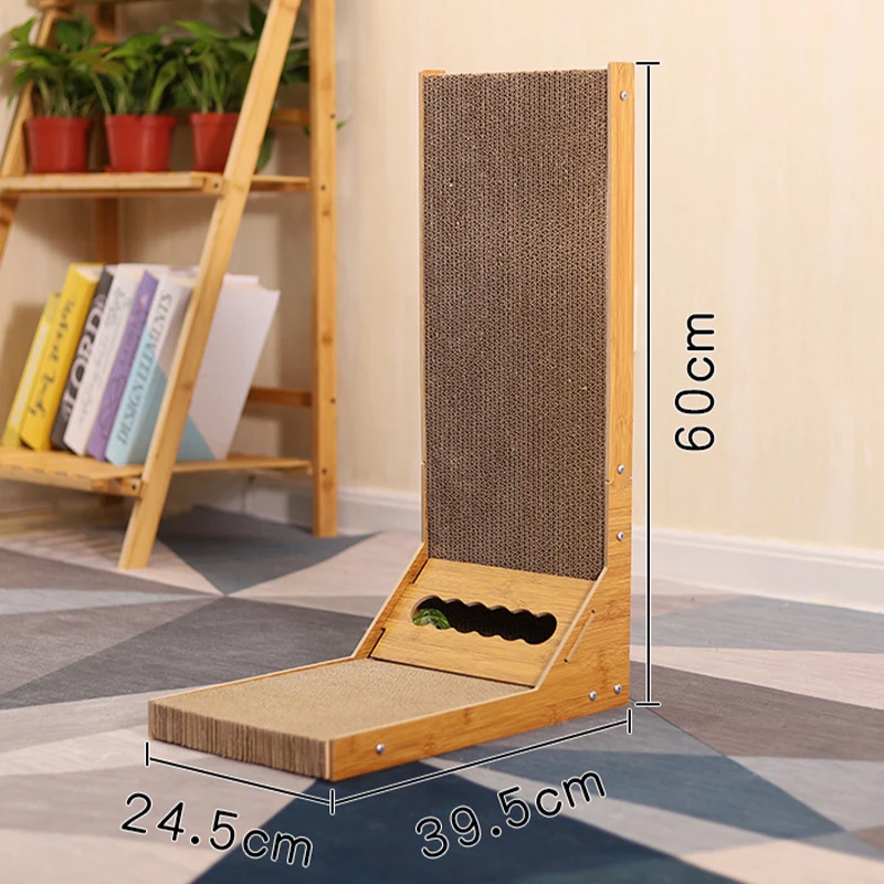 L Shape Cat Scratcher Board Detachable Cat Scraper Scratching Post For ...