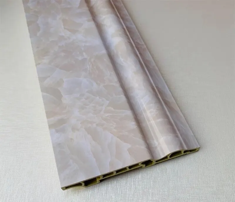 Carrara White Pvc Skirting Tiles,Wood Skirting Trim 10x3000mm - Buy ...