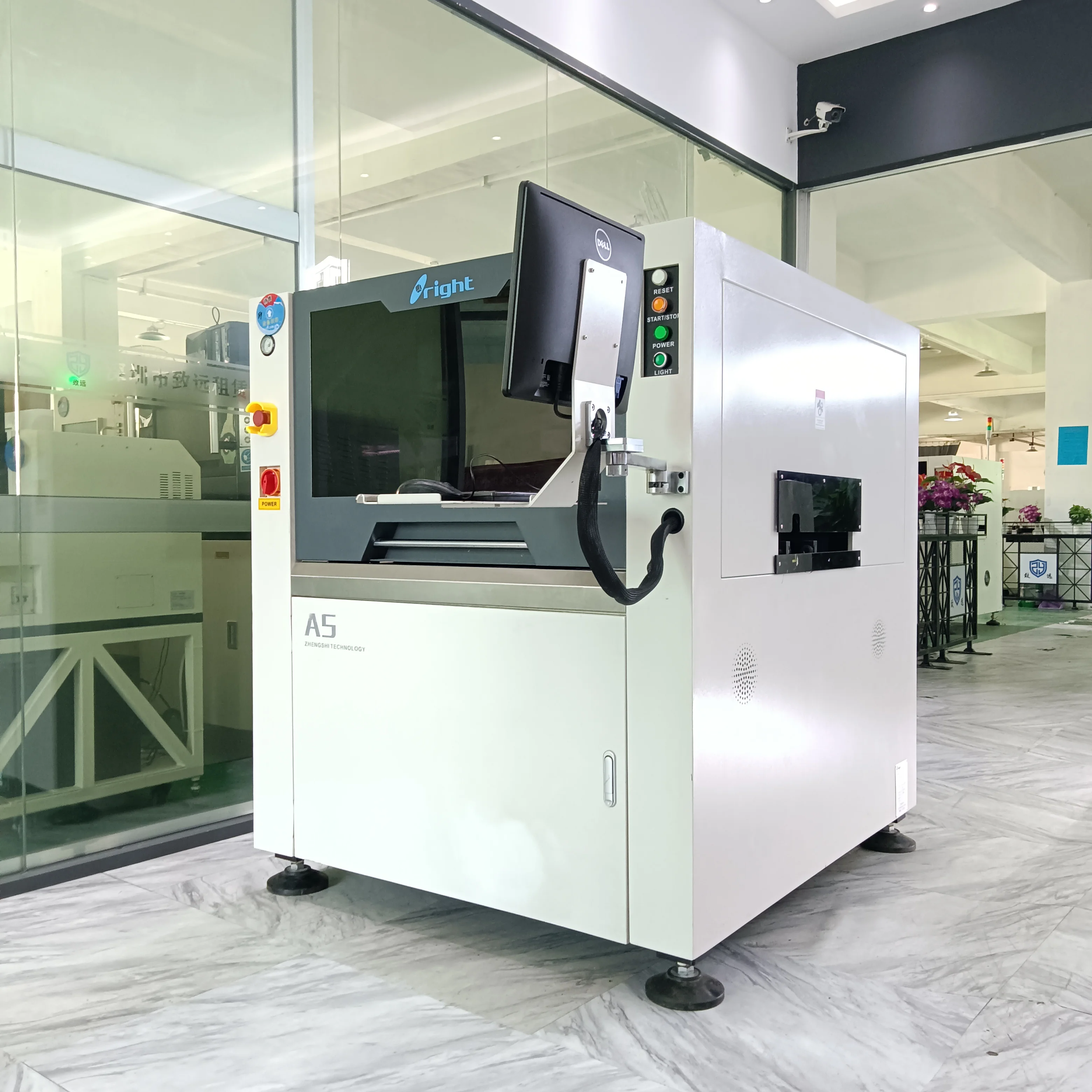 A5 Fully Automatic SMT Screen Printing Machine High Precision UVW Platform Right Vision Assisted ...