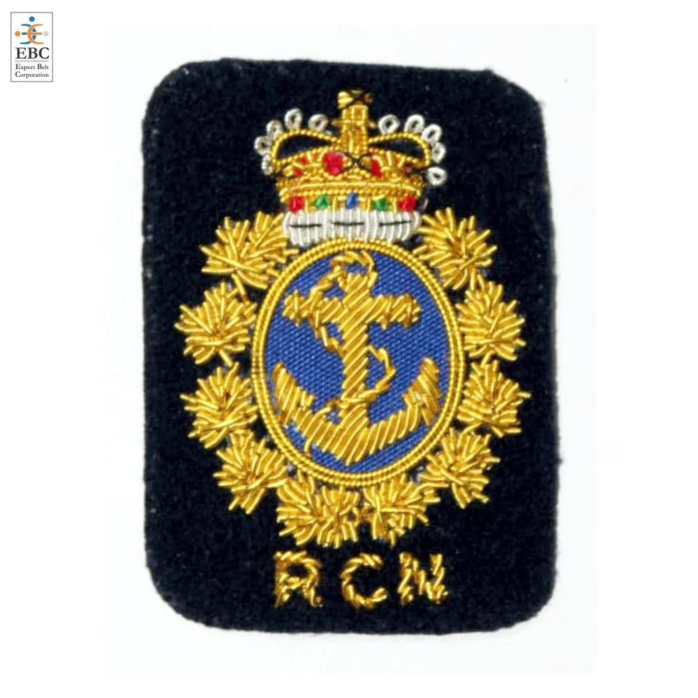 OEM Fancy Fashion Blazer Badges - Handmade Bullion Wire Patches