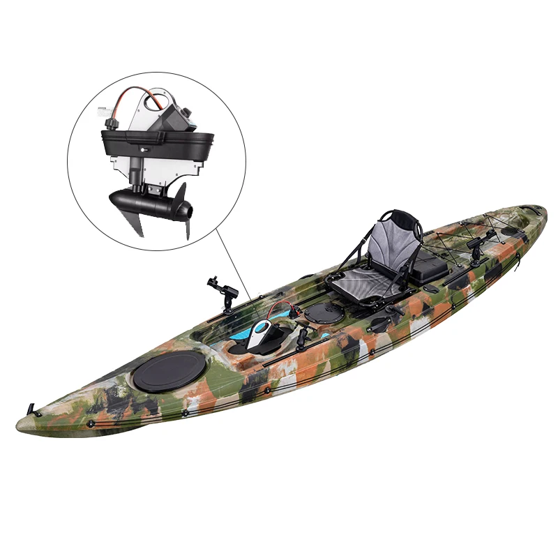 Neokudo Customization 13.5ft Electric Motorized Canoe Kayak One Person ...