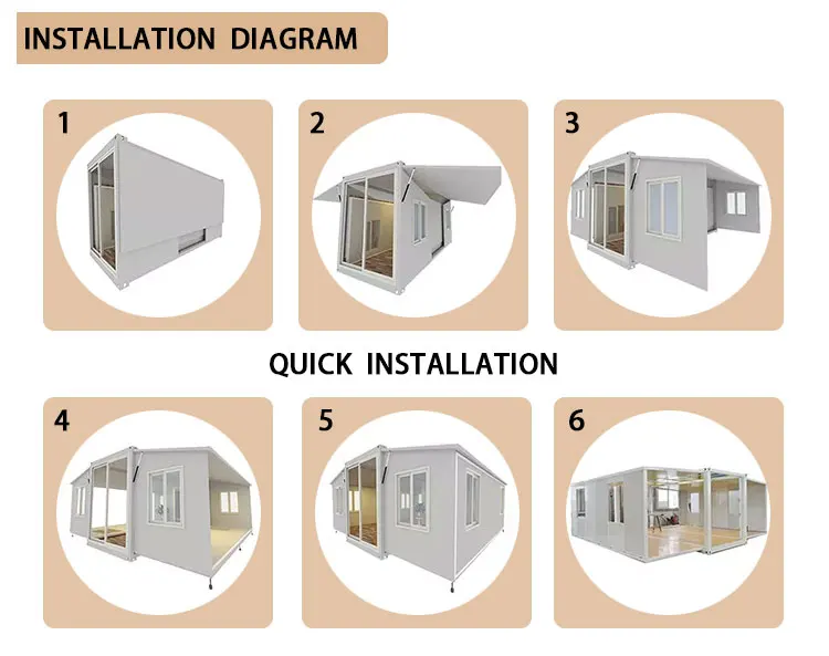 Modern Folder Foldable 40ft Container House Kuwait Shipping Expandable ...
