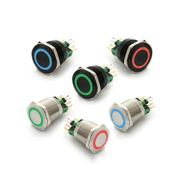 Elewind 22mm Rgb Led Push Button Switch Momentary - Buy Rgb Led Push Button Switch,22mm Push ...