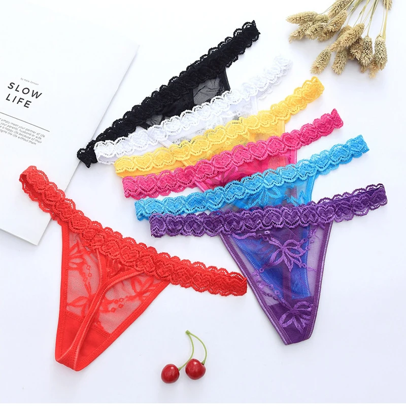 Sexy Transparent Ladies Seamless Underwear Lace Sexy Thong Sexy ...