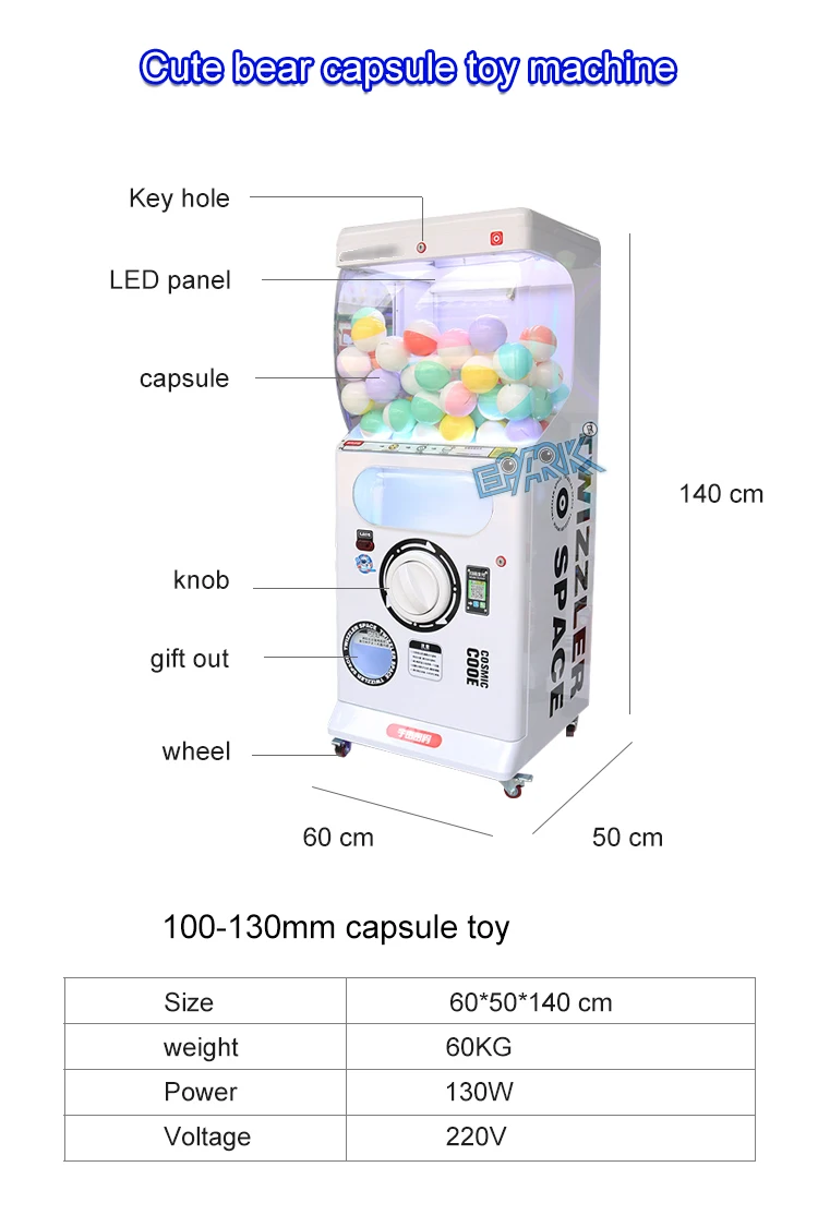 EPARK Twist Egg Game - Customizable Coin Vending Machine