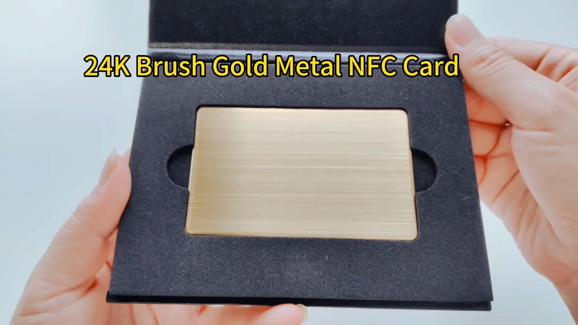 Luxury 24k Gold Plated Stainless Steel Metal Nfc Rfid Card For Vip ...