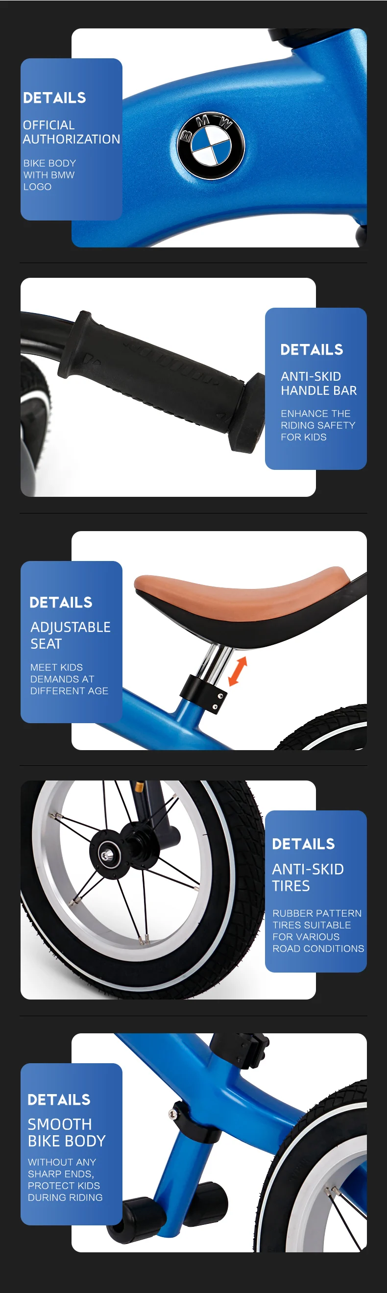 Bmw Brand License 2019 Rastar Metal Wheelset Balance Bike For Kids ...