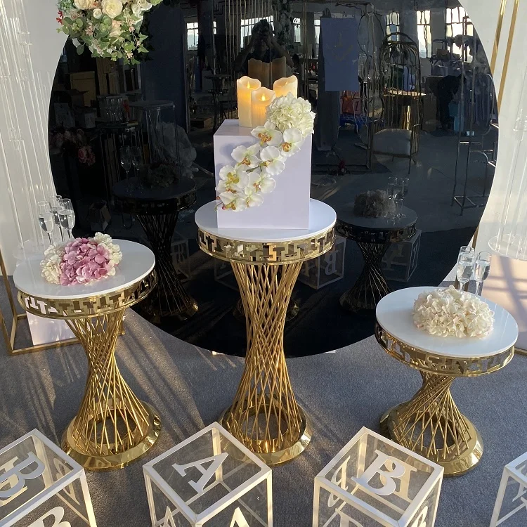 Round Cylinder Plinths Dessert Cake Display Plinths Table For Events ...