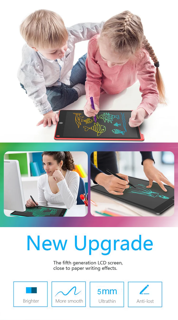 Best Quality Multi Color Lcd Writing Tablet 12 Inch Electronic Pad ...