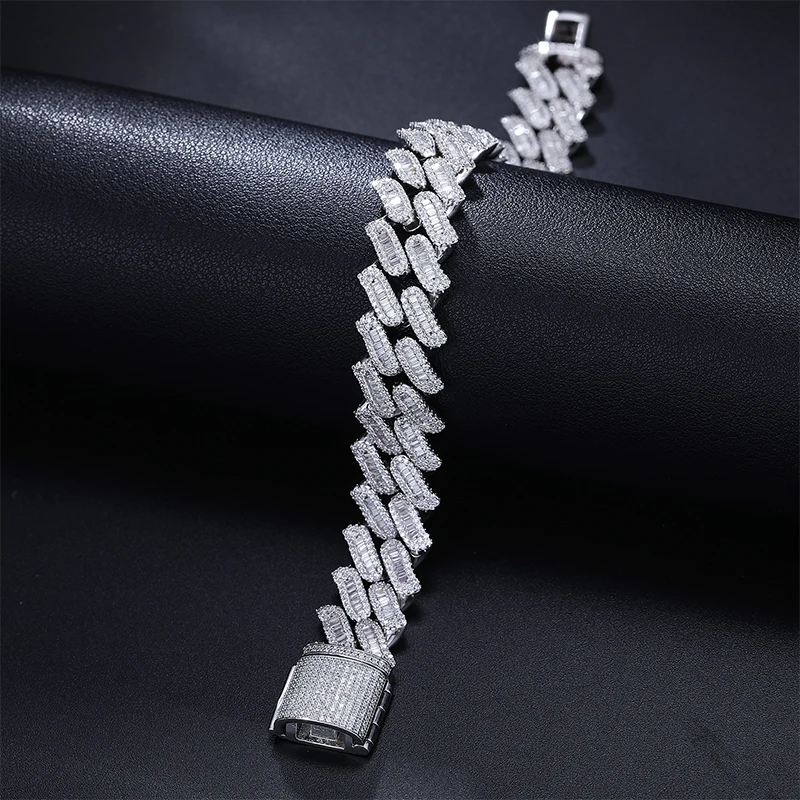 Iced Out Rapper's Jewelry - Hiphop Men's Cuban Link Bracelet