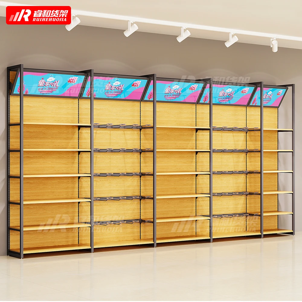 Best Quality Supermarket Heavy Duty Grocery Store Single Side Wall ...