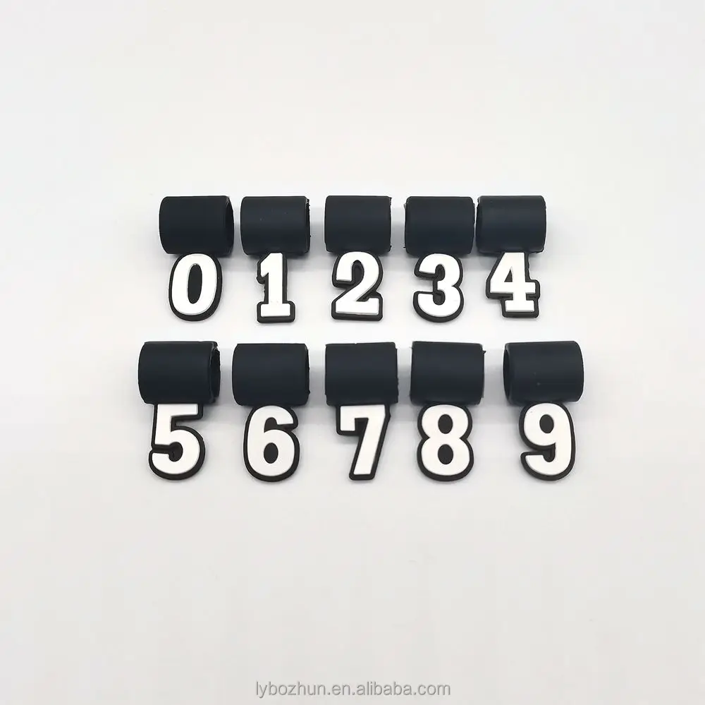 Silicone Numbers For Sport Tornado Titanium Necklace 3.5*1.8cm Baseball ...