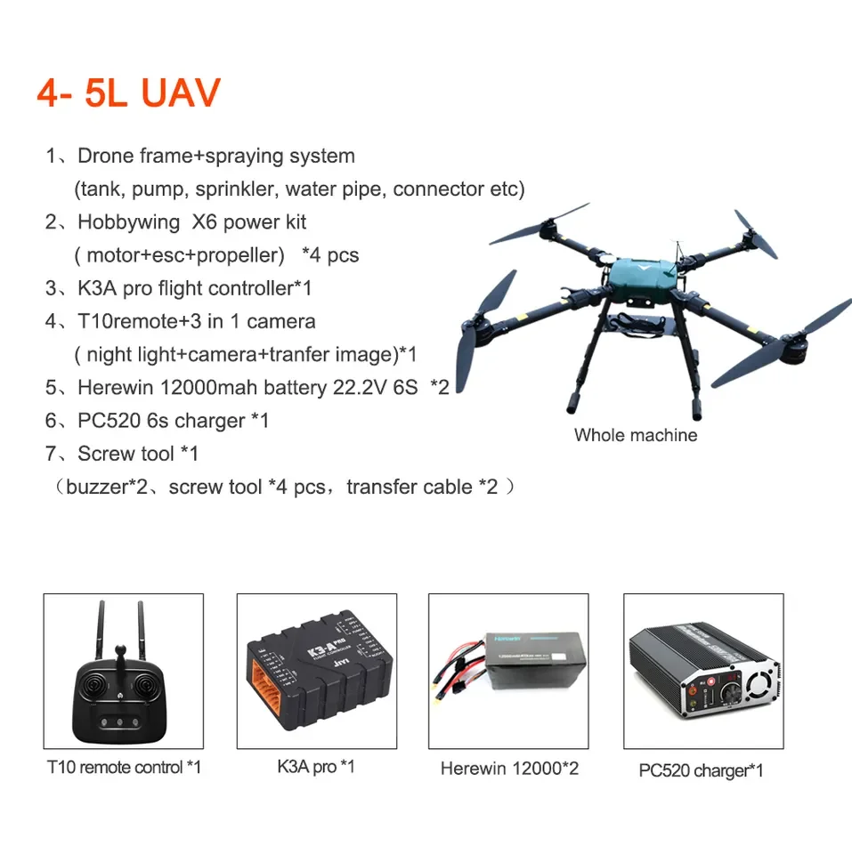 Long Distance 5kg Payload Cargo Drone Customizable 10kg 15kg Quadcopter Drone For Delivery ...
