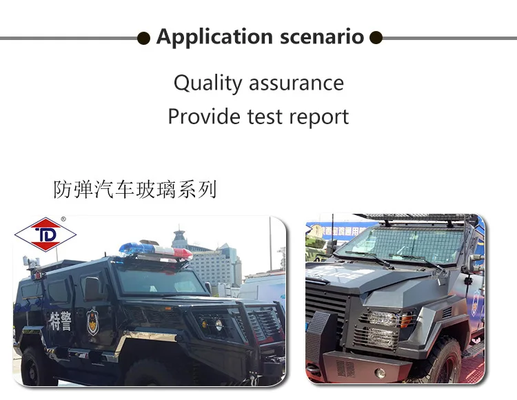 Bulletproof Windshield Auto Triplex Laminated Safety Glass Shoot ...