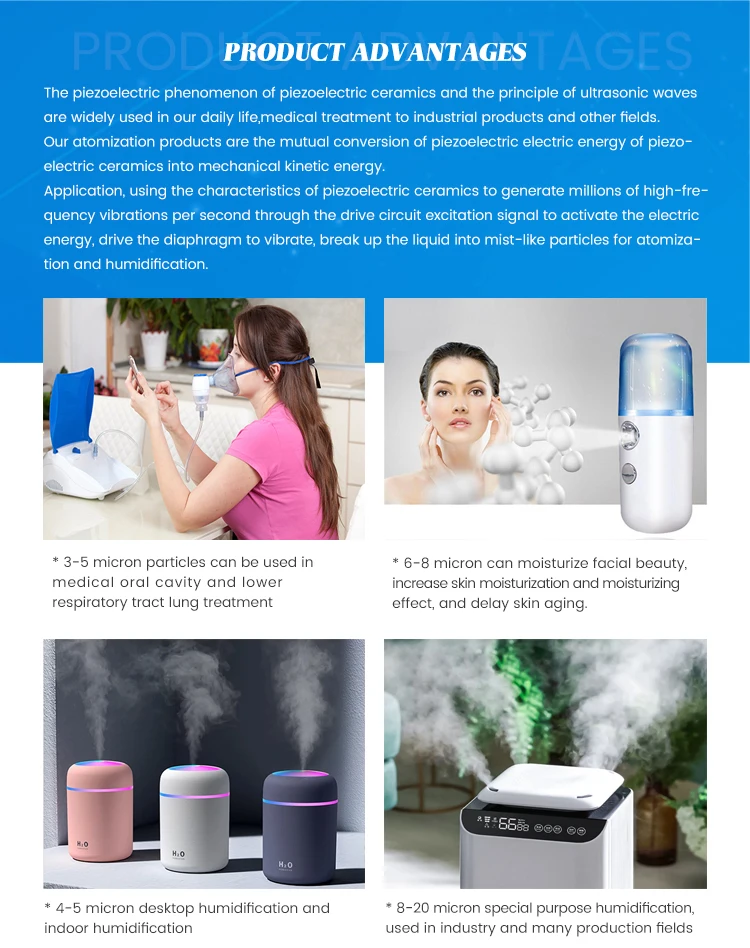 16mm 20mm 25mm Fogger Mist Maker 1 7mhz &2 4mhz Humidifier ...