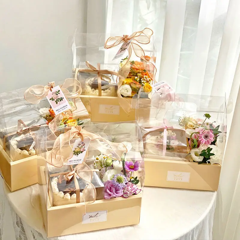 High Quality Pvc Wedding Birthday Party Holiday Pastry Dessert Gift 4 ...