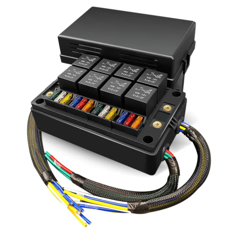 12 way fuse box 12V relay Pre-wired fuse box and relay box for trailer ...