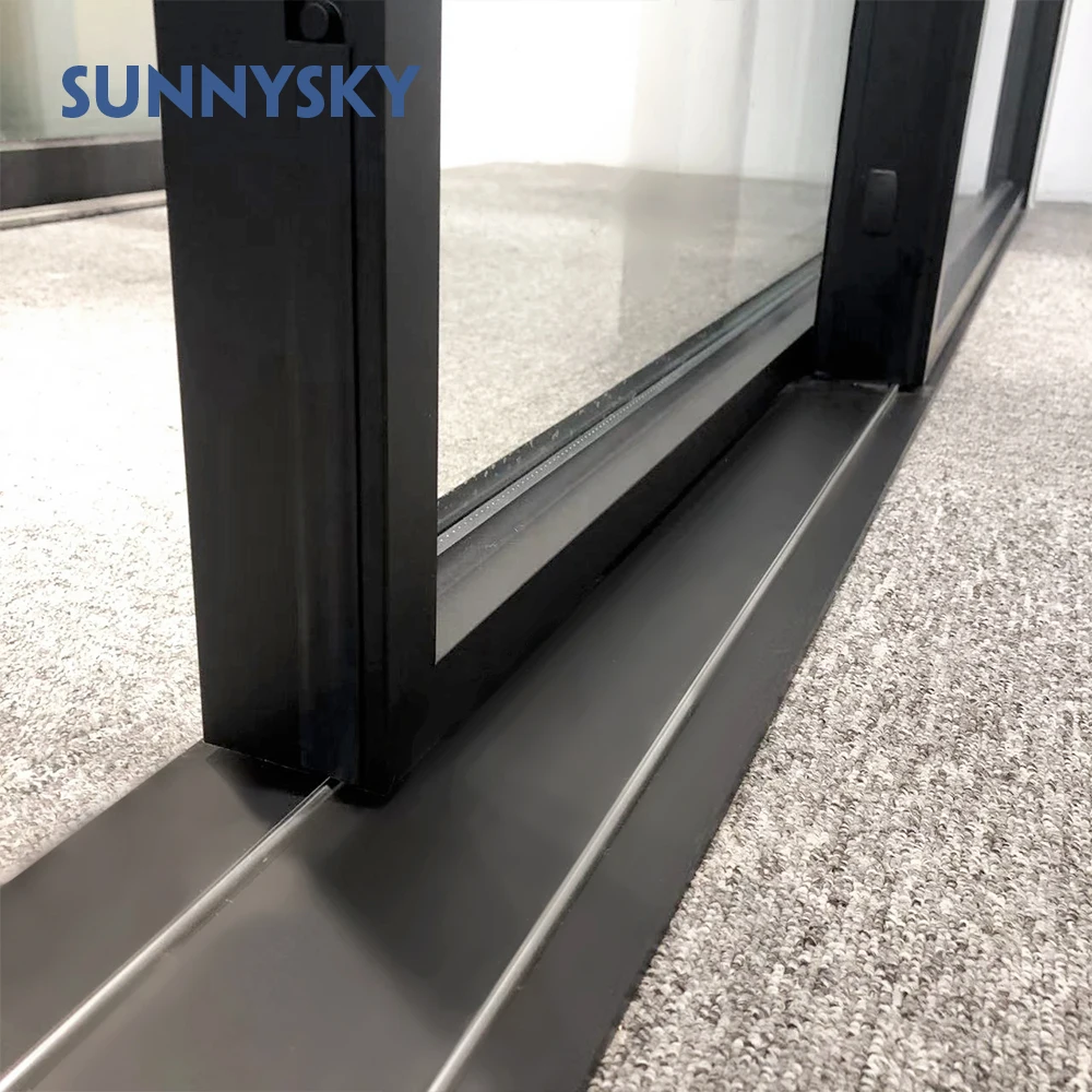 Sunnysky Commercial Modern Shop Storefront Sliding Glass Doors Aluminum ...