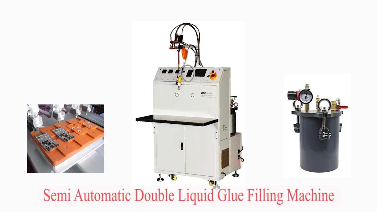 High Precision Polyurethane Semi Automatic Double Liquid Glue Filling ...