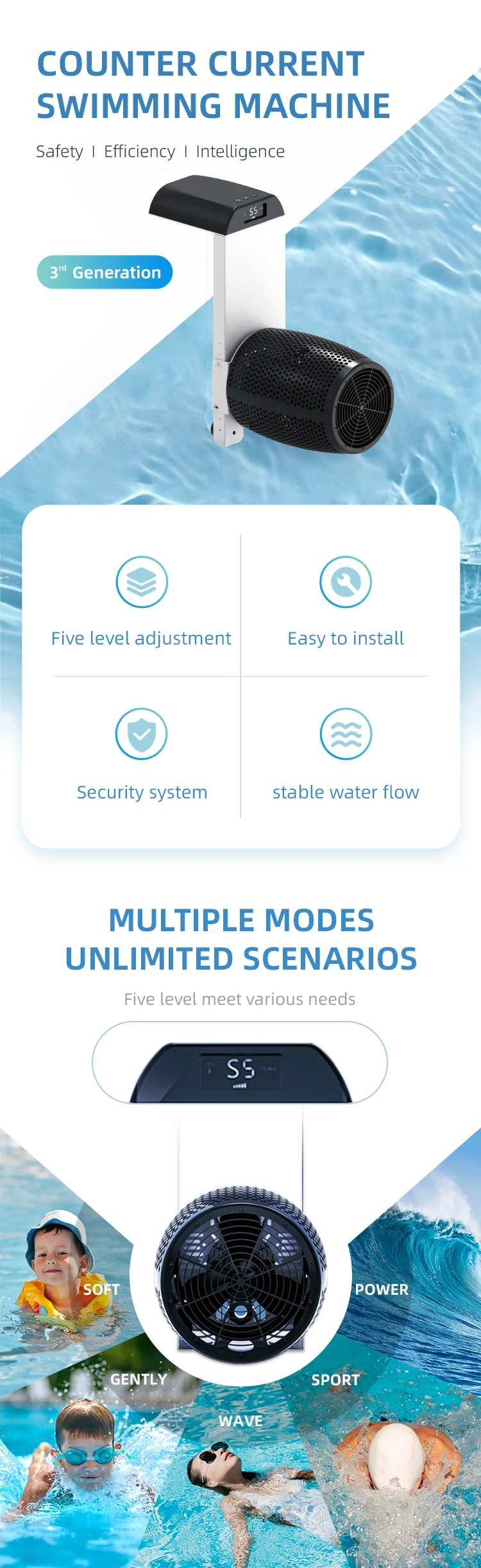 AUPOOL Endless Pool Machine - Fitness & Fun in Water