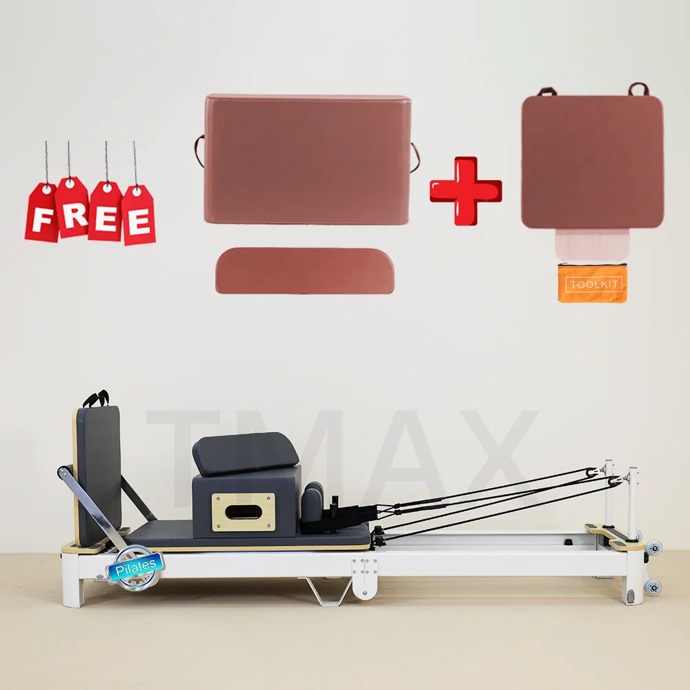 Tmax Pilates Reformer Folded pink Folding square Reformer Box New Home ...