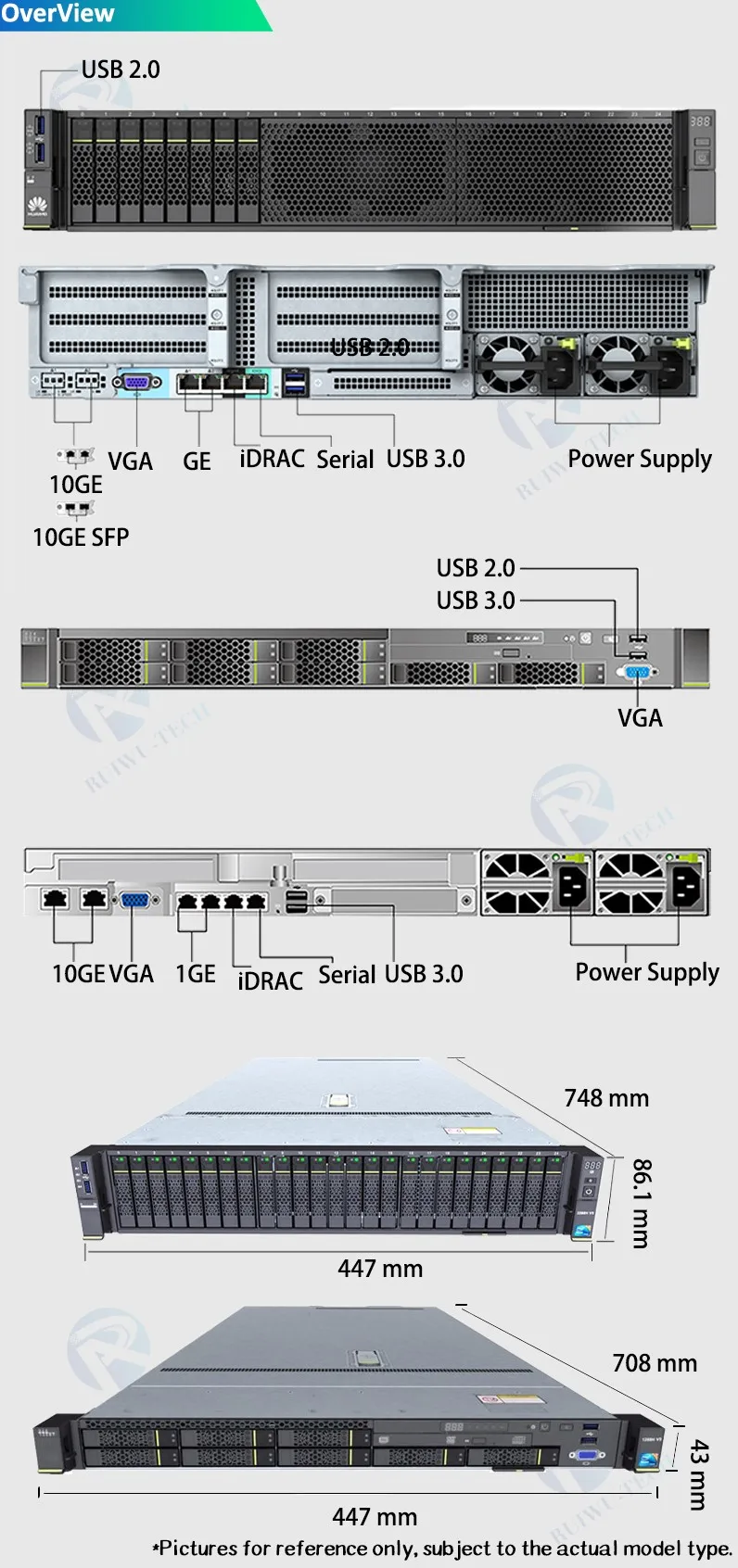 Fusionserver Pro 2288h V6 2488h V6 5288 V6 Rack Huawei Fusion Server ...
