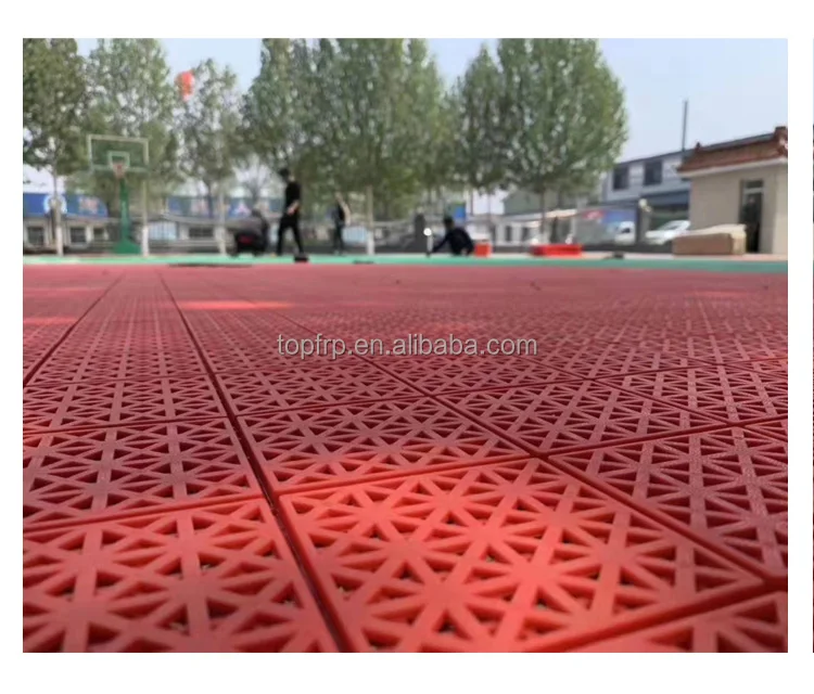 Modular Plastic Floor Tiles for Gymnasium Basketball Court Playground ...