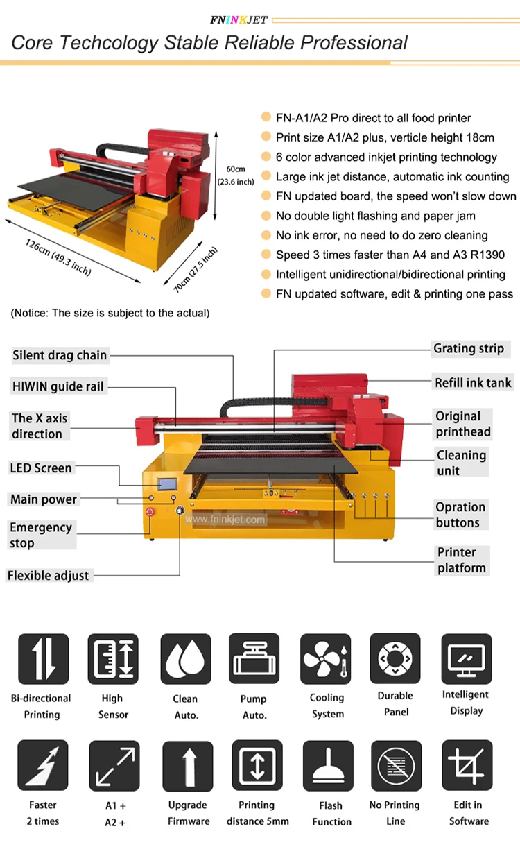 All In One A1 A2 A3 Size Edible Printer For Cookies Longlife Candy ...