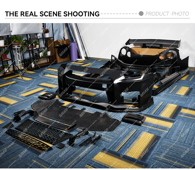 Car Body Kit GTR R35 Upgrade N Style Half Carbon Car Bumper for Nissan ...