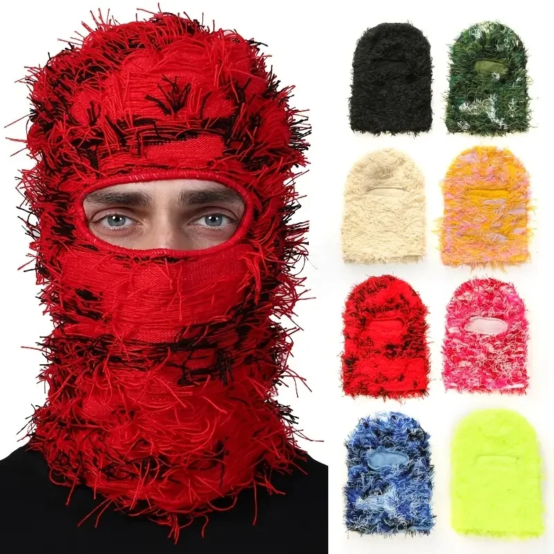 Wholesale Ski Mask Full Face Outdoor Windbreak Winter Hatgrass Fuzzy ...