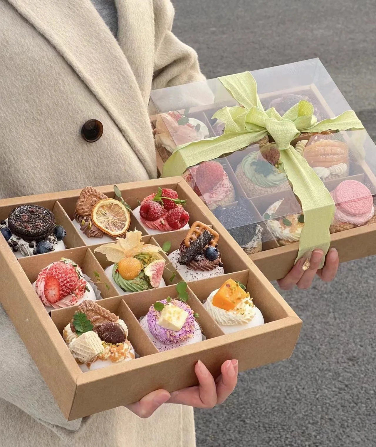 Xjh Dessrt Packaging Boxes For Biscuits And Cakes Wedding Favor Boxes ...