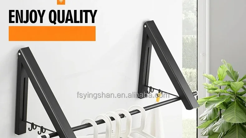 Aluminum Foldable Hanger Rack Flexible Detachable Multifunction For ...