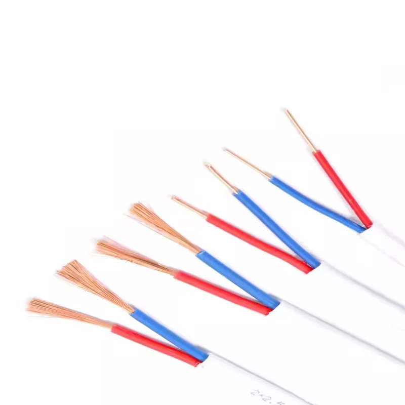 300/500V BVVB 2 Core 3 core 4core and earth cable 2*1mm2 2*1.5mm2 PVC Insulated Flat Electrical ...