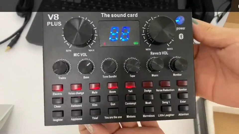 V8 Plus Sound Card Usb Audio Interface V8 Sound Card - Buy V8 Sound ...