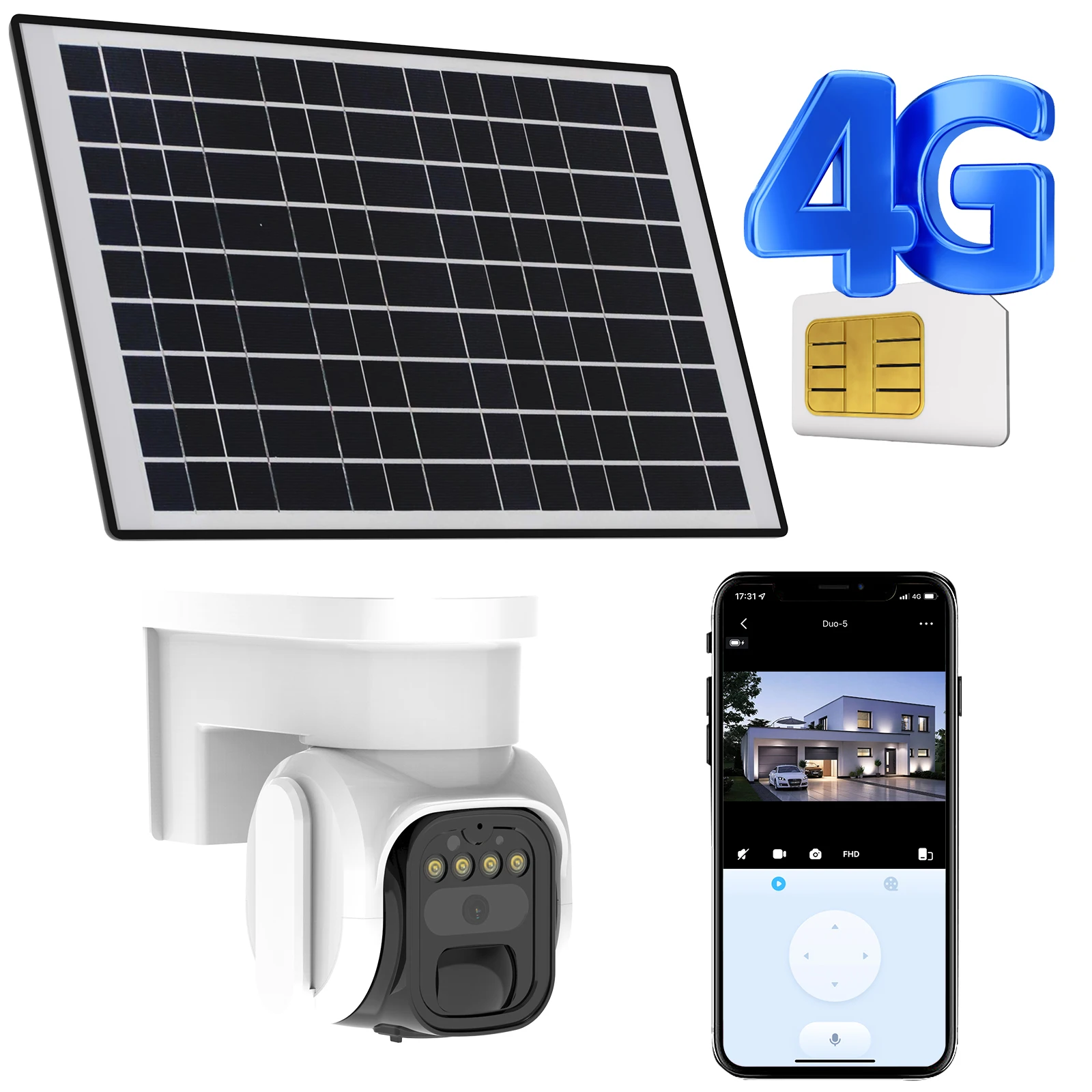 Alibaba.com: 4G LTE, solar-powered, IP66 waterproof PTZ security camera ...