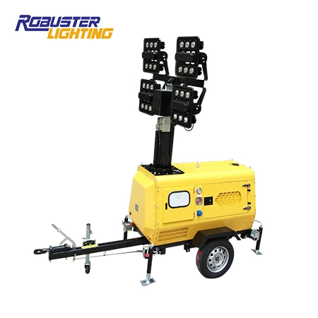 8M Mobile Hydraulic Diesel Lighting Tower - 8kw Generator