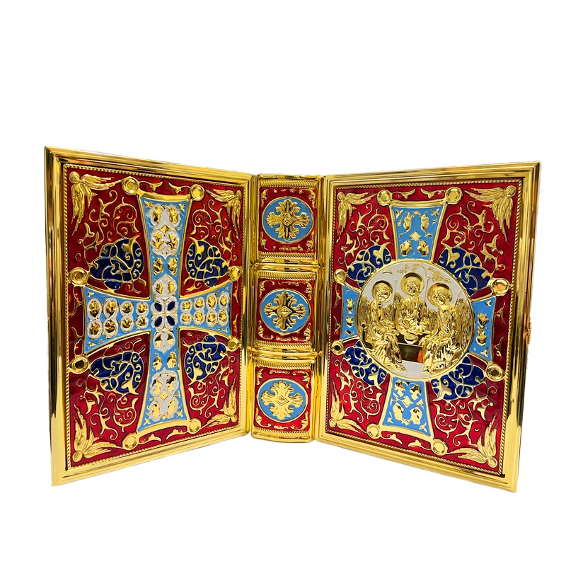 Cover Gospel Holy Book Metallic For Church Gold Planting With Colour ...
