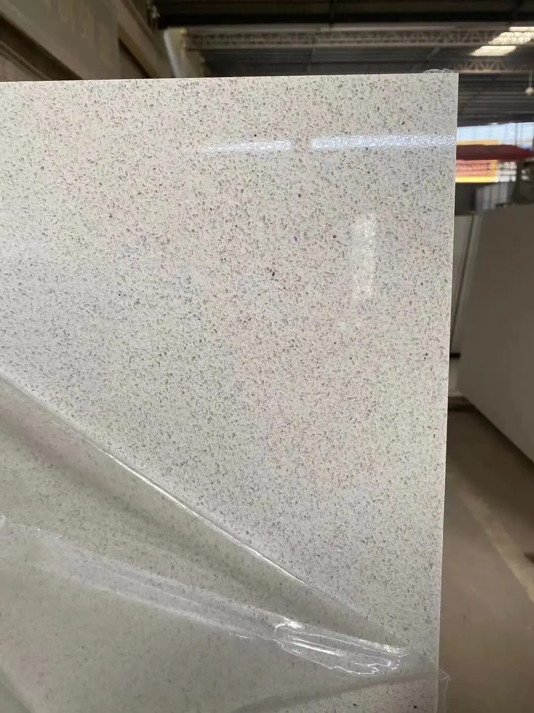 Crystal White Engineered Stone Countertops for Shiny Kitchens